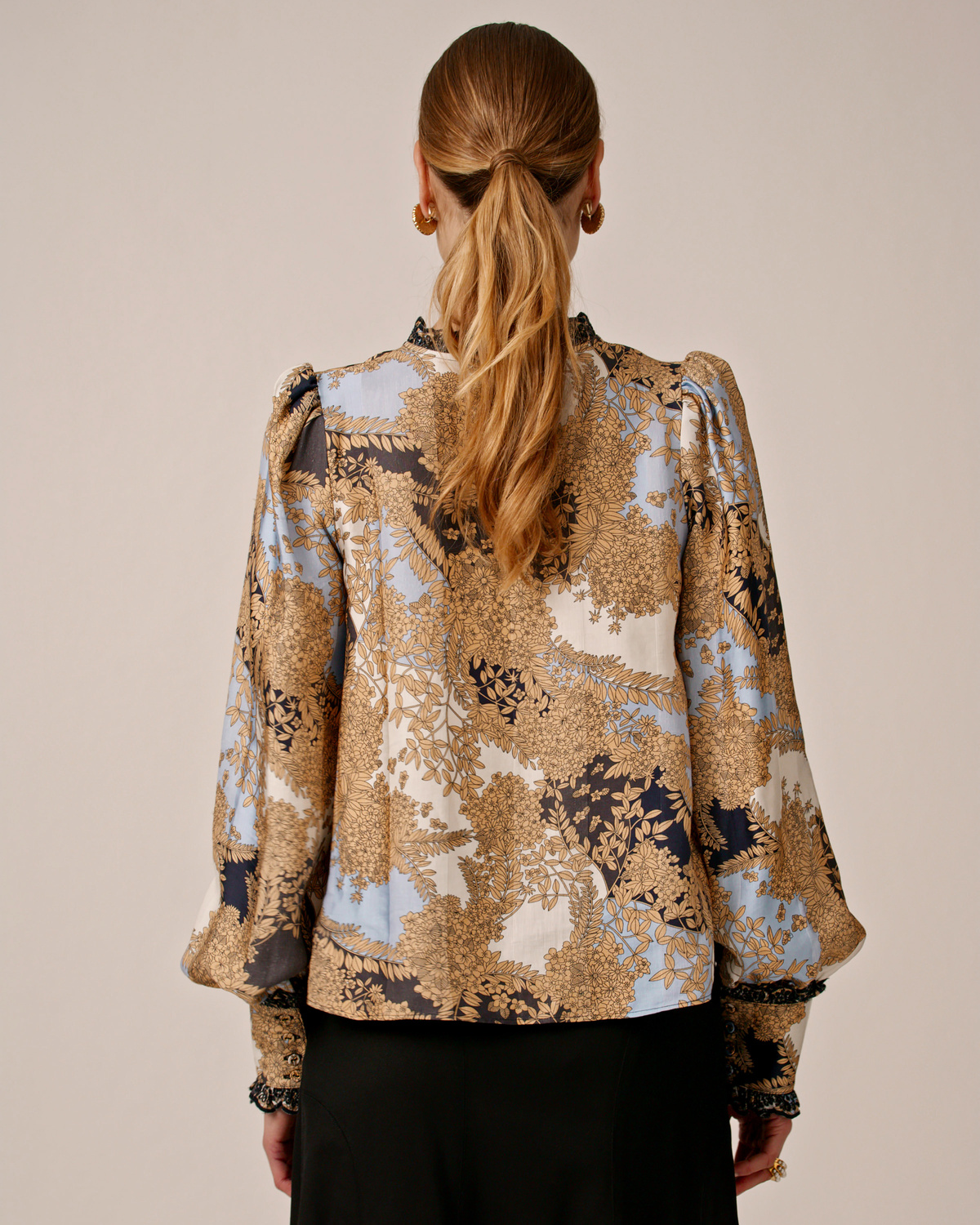 byTiMo | Striped Ruffle Blouse - Blue Field