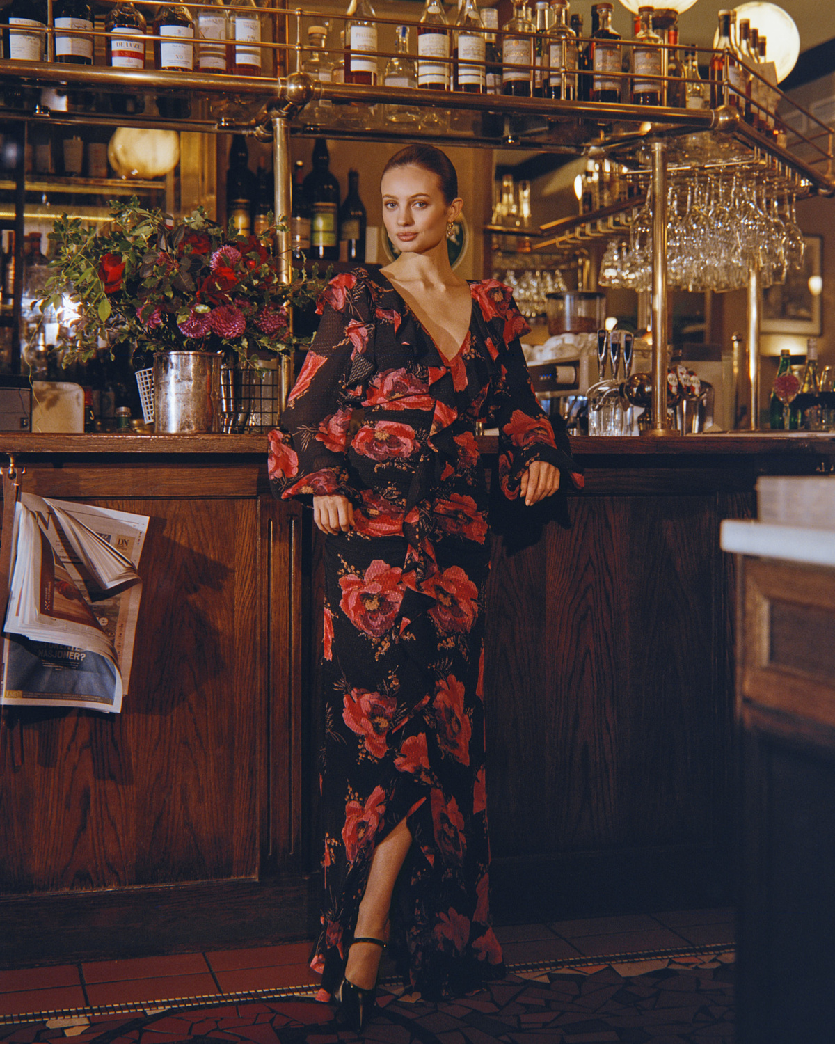 byTiMo | Georgette Rouching Dress - Evening Blush